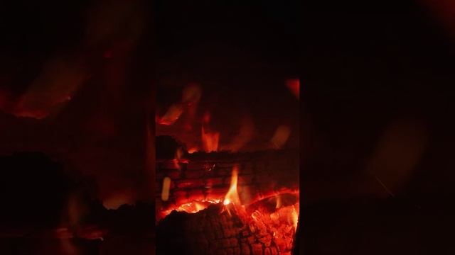 Горящий в костре огонь под музыку. Новое #МЕСТО на канале. #shorts