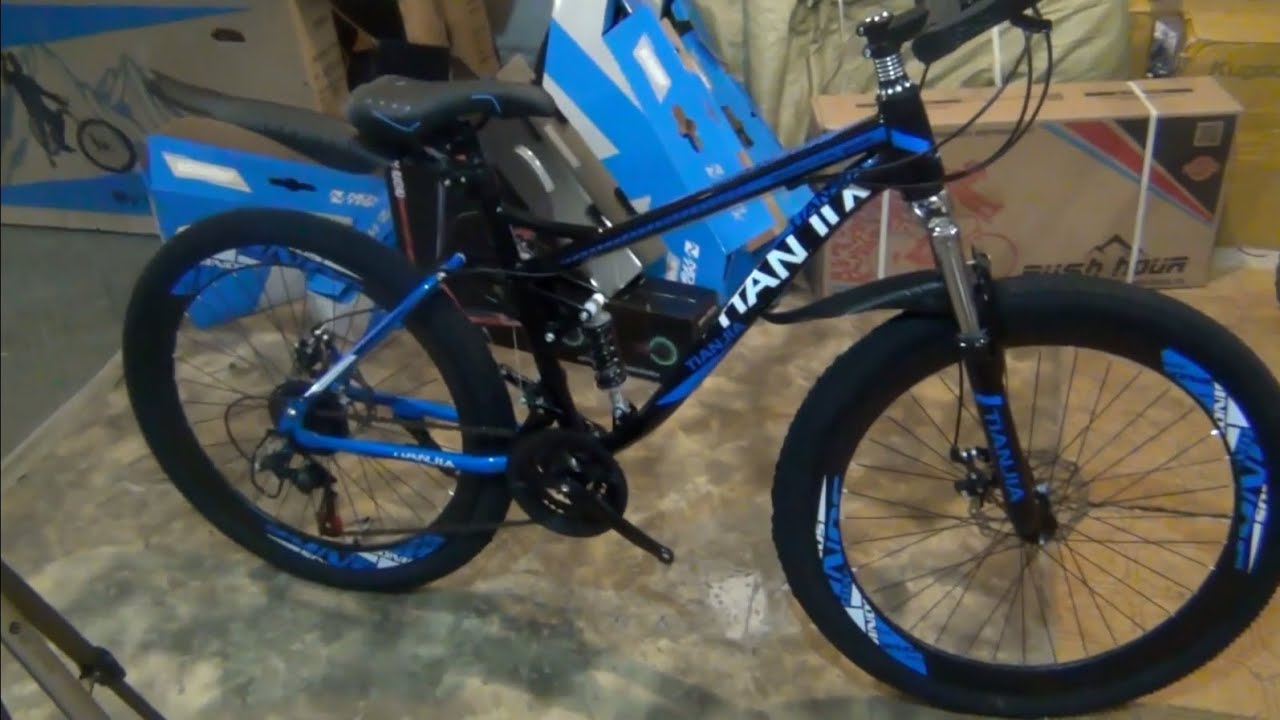 Велосипед TIANJIA 26 двух подвесной Сборка из коробки