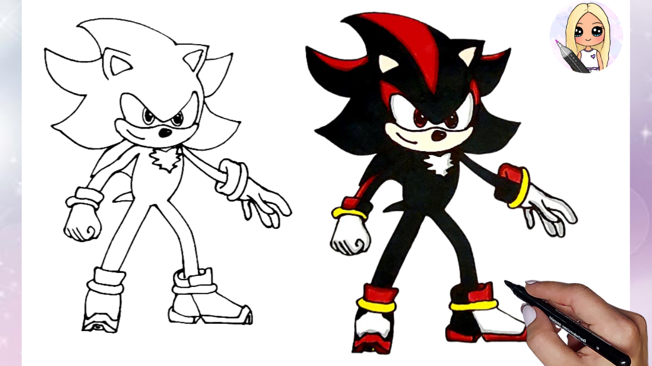 Как нарисовать злого СОНИКА ШЕДОУ