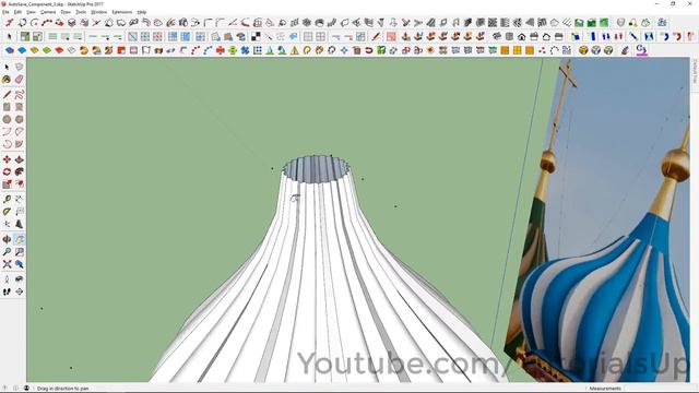 Saint Basil's Cathedral Onion Domes Modeling in SketchUp Part 1 of 9