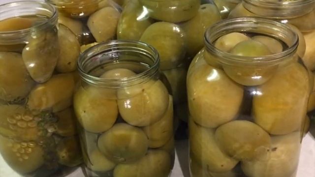 ЗЕЛЁНЫЙ МАРИНОВАННЫЙ ПОМИДОР СО ВКУСОМ ИЗ ДЕТСТВА.