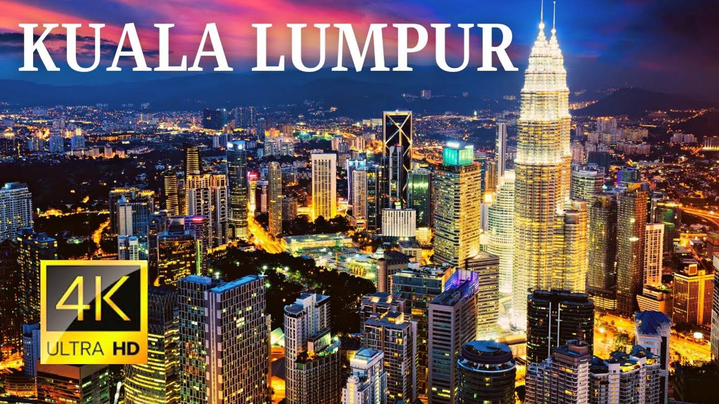 Куала-Лумпур, Малайзия Видео с Дрона 4K ULTRA HD 60FPS