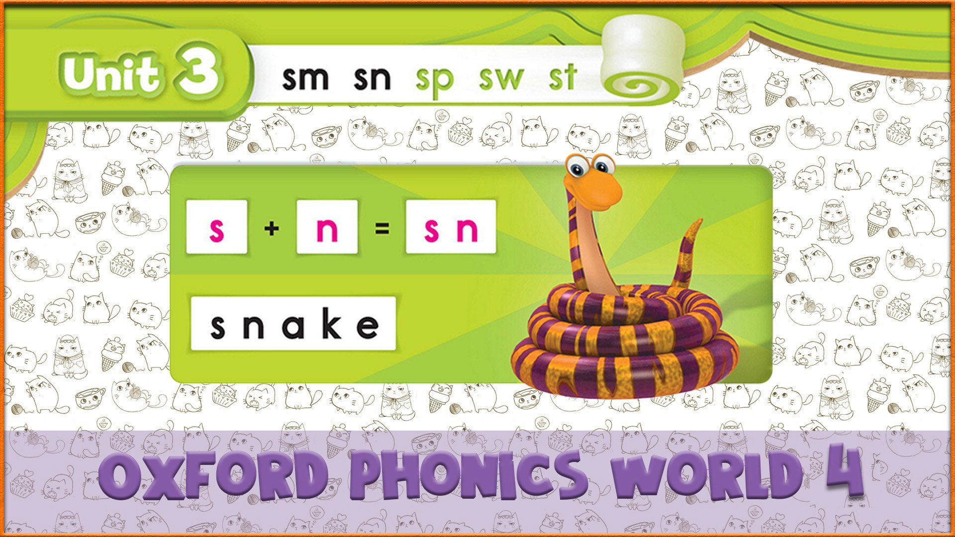 | sn | Oxford Phonics World 4 - Consonant Blends. #17