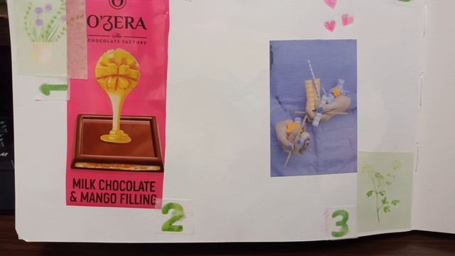 СКРАПБУКИНГ / ШОКОЛАДКА С МОЛОЧНЫМ ШОКОЛАДОМ И МАНГО