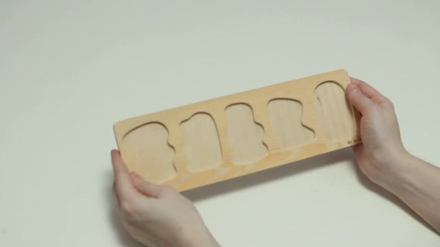 Деревянный пазл "Зверята", серия "Рамки-вкладыши", ТМ "Чудо-Дерево"