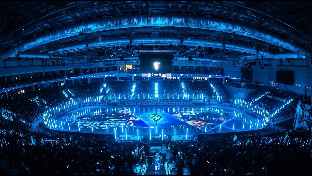 Предматчевое юбилейное шоу ХК "Трактор" -75 лет! Челябинск. 3D mapping шоу.