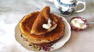 Вкусные Блины на кефире и кипятке. Просто объедение!