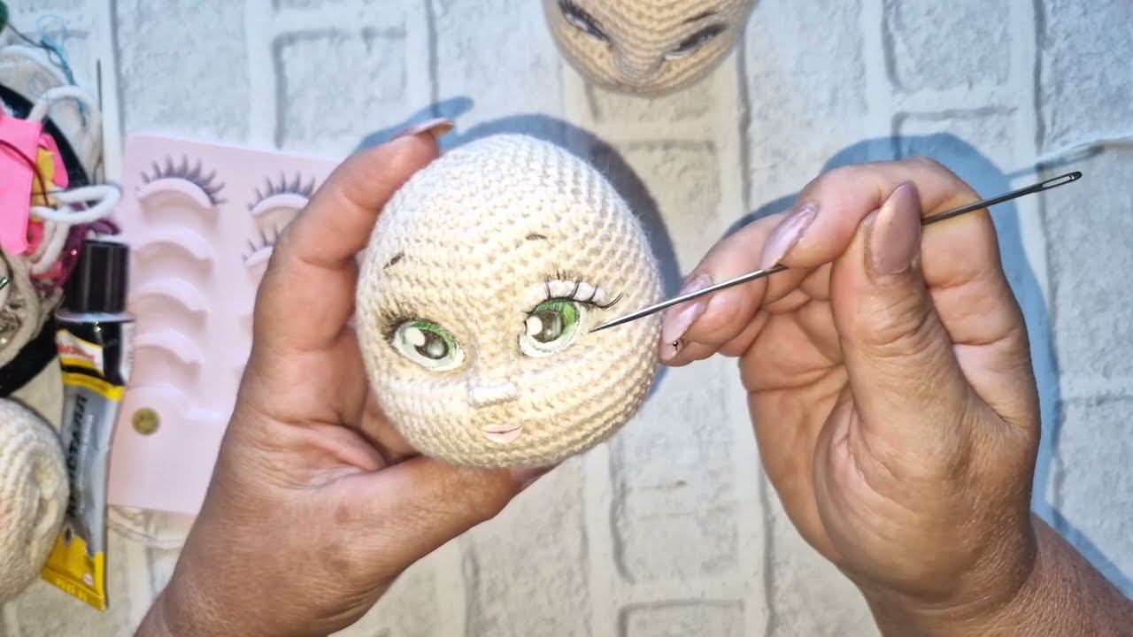 Мастер класс куколки Маняши Часть 4 Оформление головы