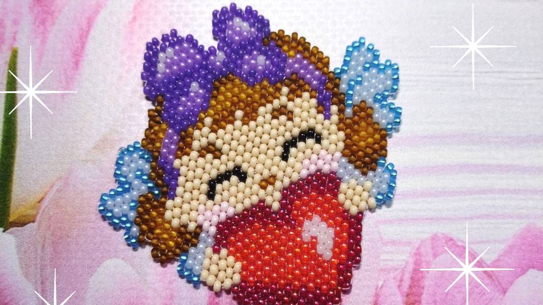 Мастер-класс Ангелочек из бисера. Часть 5