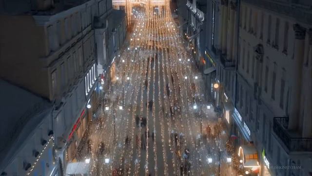 Новогодняя Москва  с воздуха