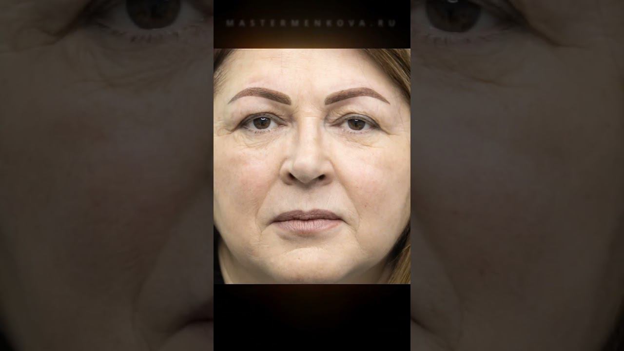 Перекрытие старого татуажа бровей🔥