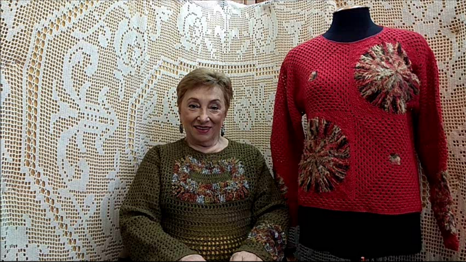 Свитер "Карусель". Мастер-класс по вязанию крючком от О. С. Литвиной.