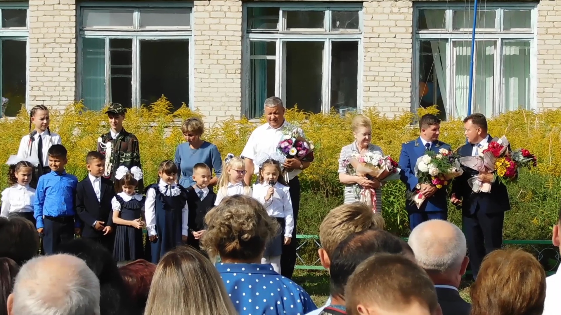 2022г. 1 сентября. школьная линейка. ч. 5. Коновалово. Мариинский Посад.