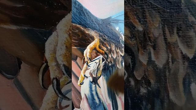 Лакировка картины, написанной масляными красками