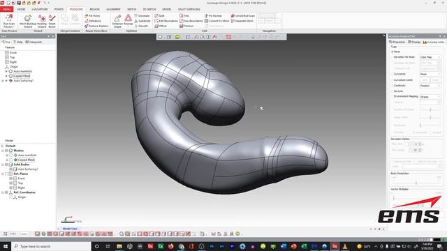 Гибридное моделирование с использованием Geomagic Design X