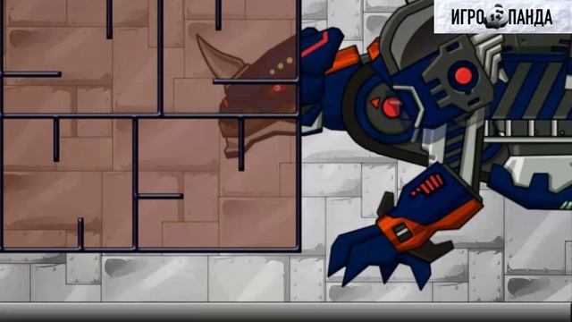 Роботы Динозавры: Чёрный Сколозавр.