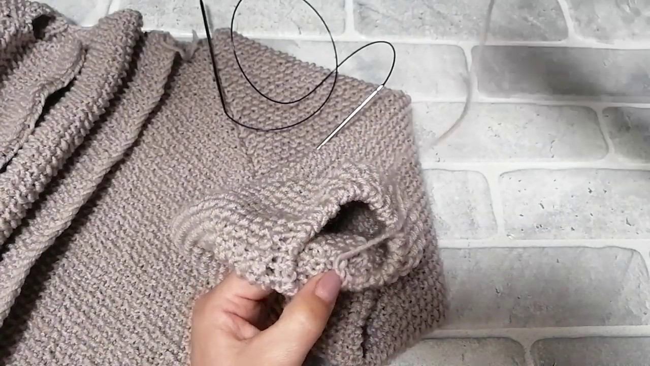 Закрытие рукава иглой