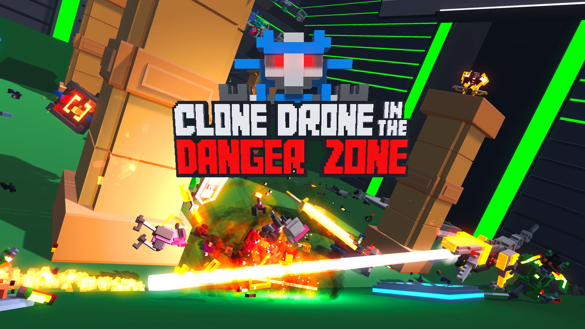 Clone Drone in the Danger Zone  |1| - испытание с огненными рапторами