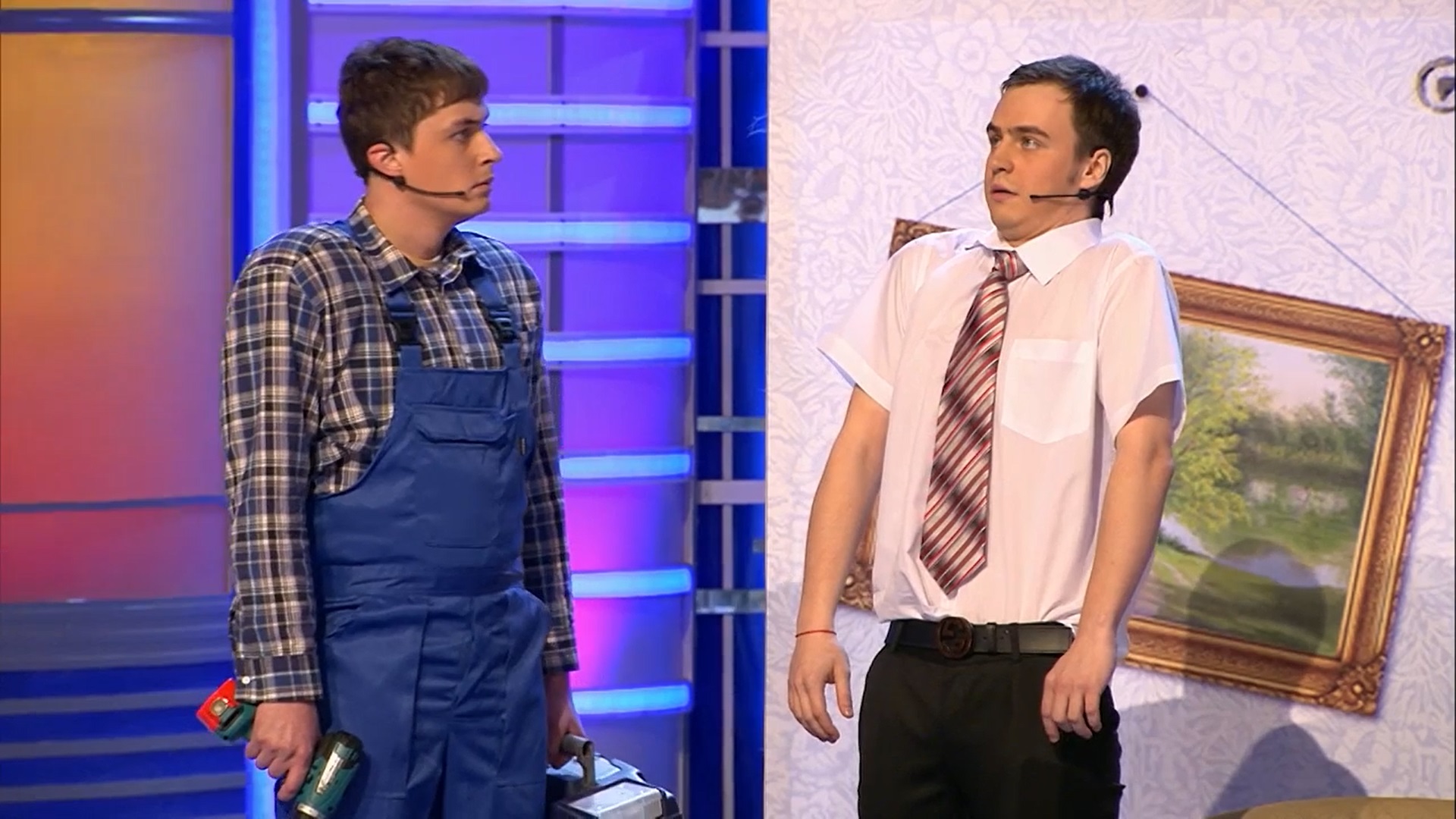 КВН 2013 Высшая лига - Парапапарам Третья 1/4 СТЭМ (Муж на час)