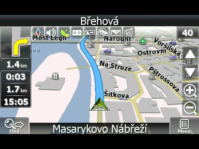 Navitel 5: Prague routing demonstration