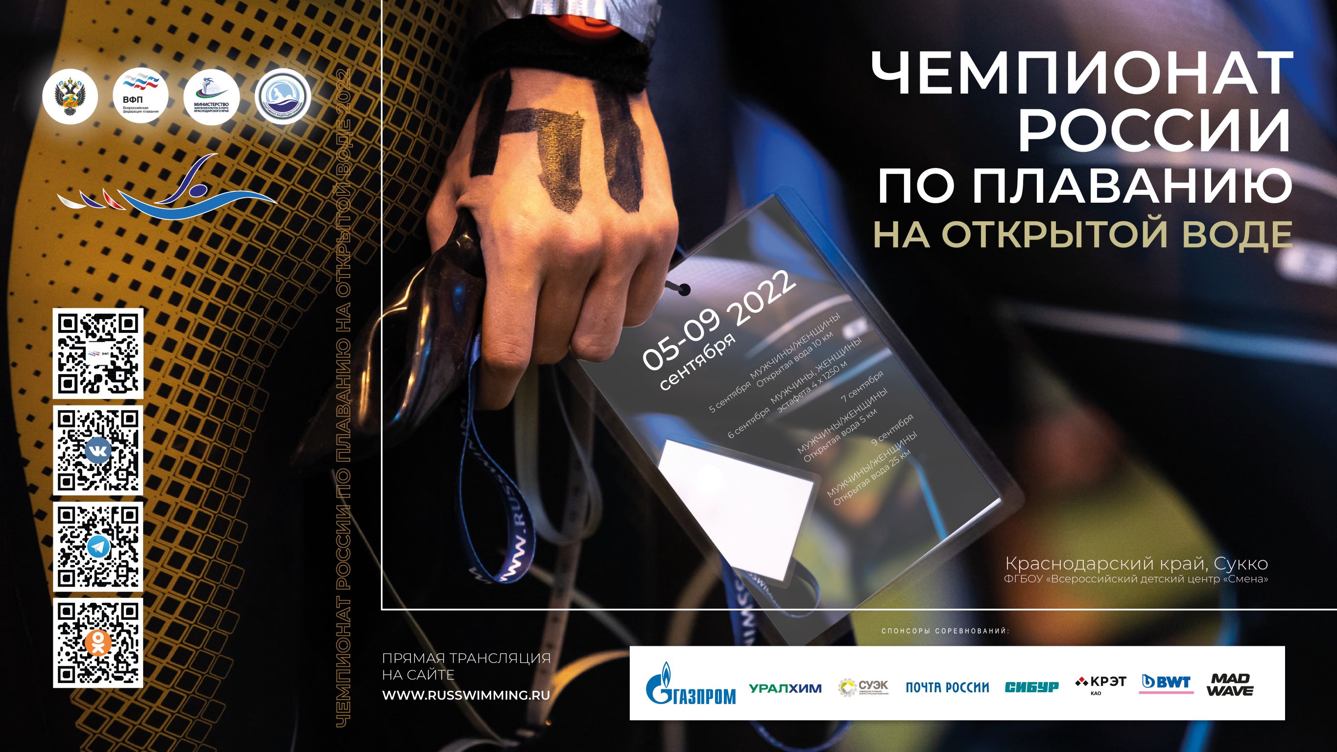 ЧР-2022 по плаванию на открытой воде | 4х1250 м