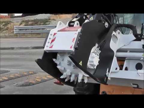 Дорожная фреза CM Crusher на минипогрузчике  - презентация в Калуге