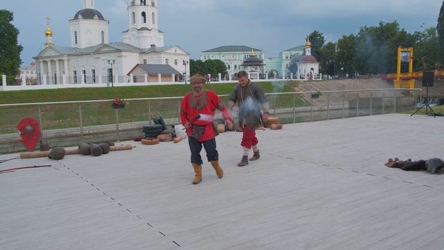 Выступление богатырей Орёл 4 августа 2022 городской парк