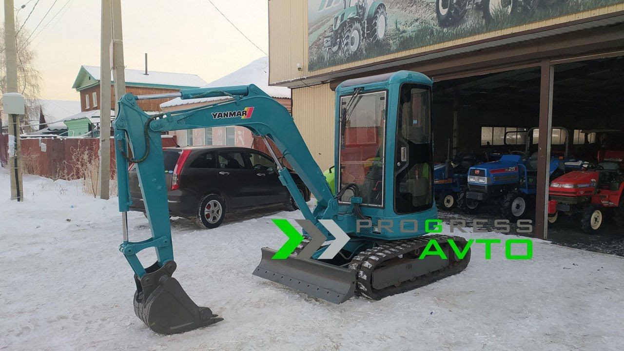 Экскаватор с кабиной в Иркутске купить YANMAR VIO30 обзорное видео японского бу миниэкскаватора