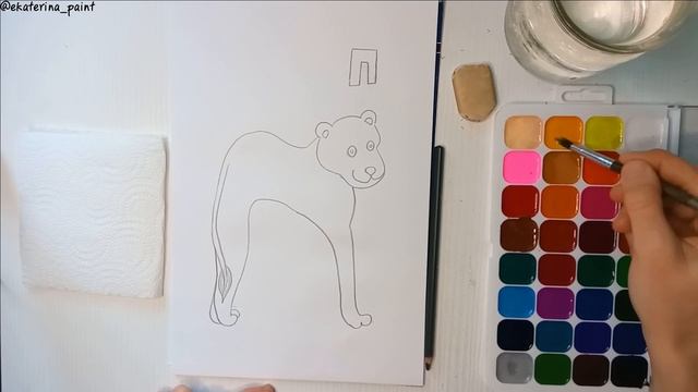 Буква П. Пума