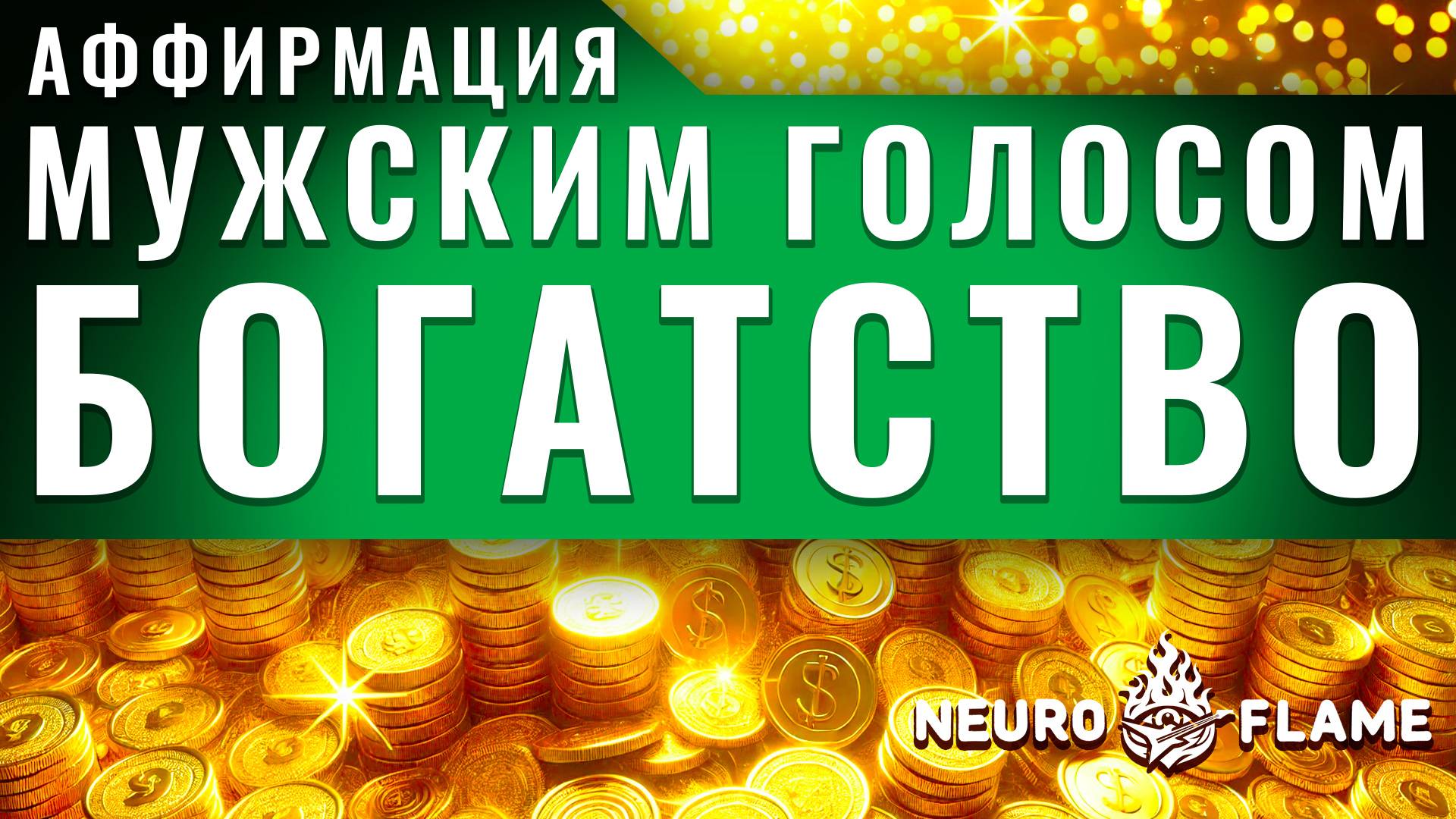 Аффирмация на БОГАТСТВО МУЖСКИМ Голосом|🔥Neuro_Flame🎸|Affirmation.0002