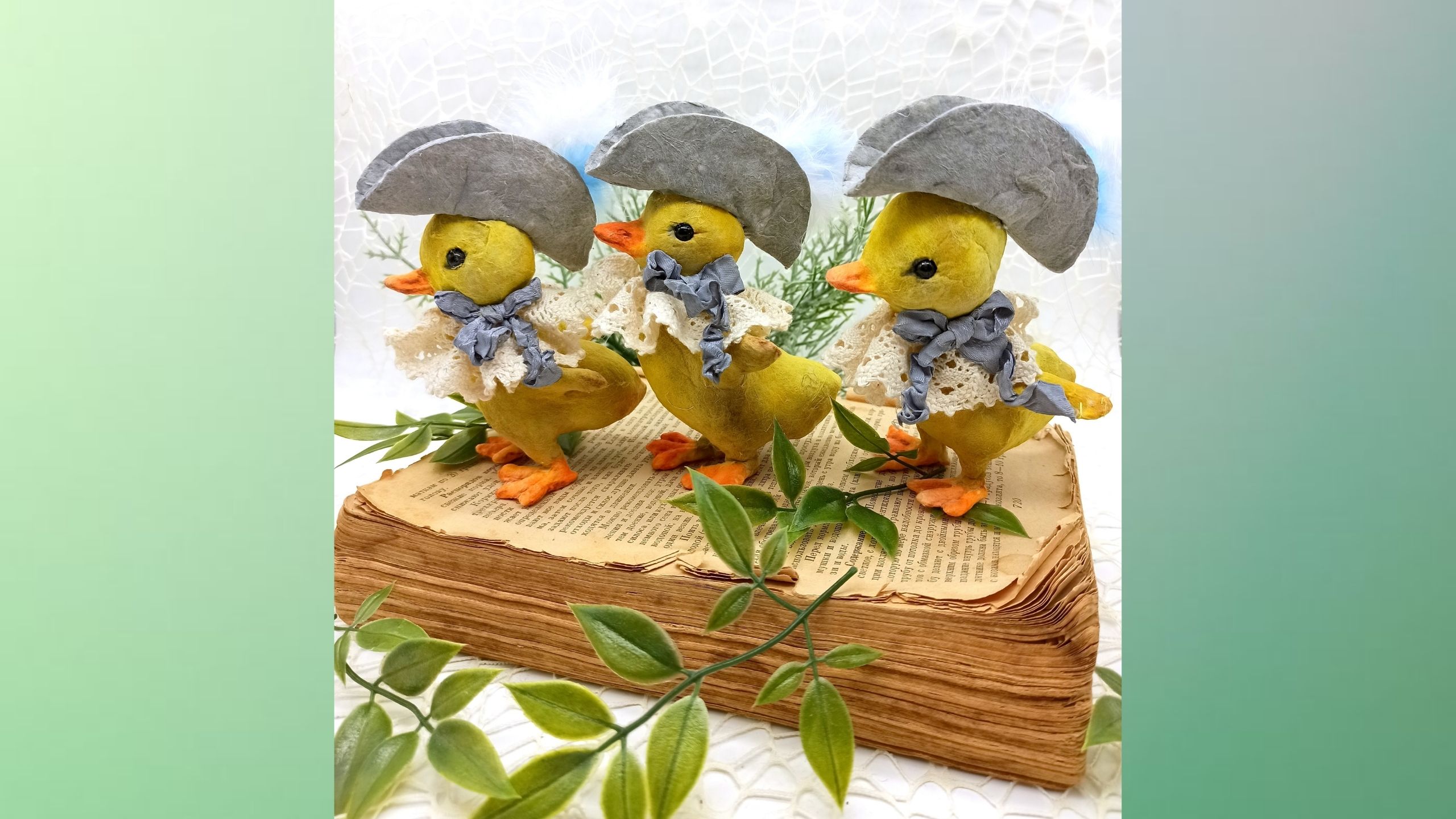 Утята из ваты. Обзор работ.