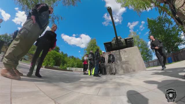 Мотопробег в день начала войны 22 июня 1941г.