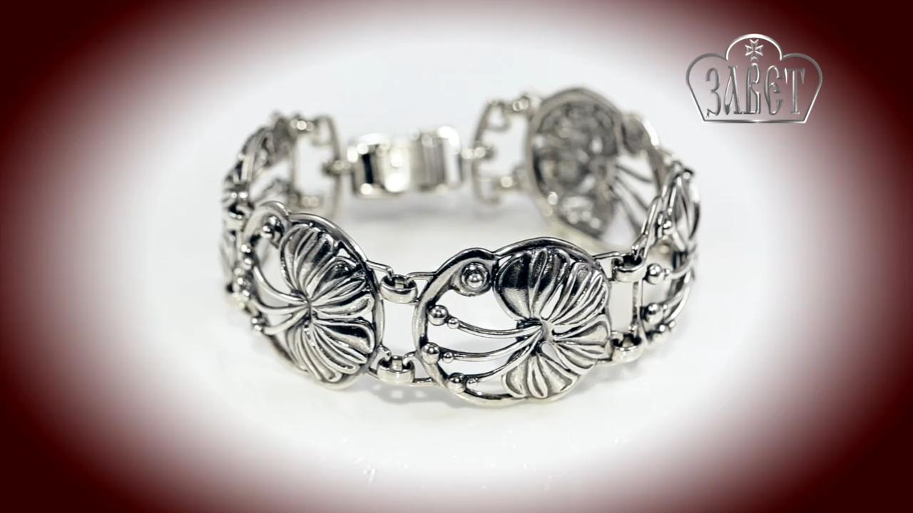 Браслет Райский сад - реплика с винтажного браслета , выполненного в технике арт-нуво, Модерн