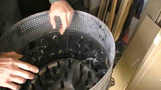 Доработали перосъемную машину, сделанную из стиральной машины своими руками в прошлом году