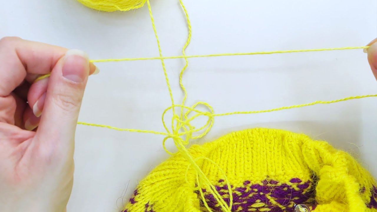 ЗАКАНЧИВАЕТСЯ КЛУБОК? Соединение нитей БЕЗ УЗЛОВ
