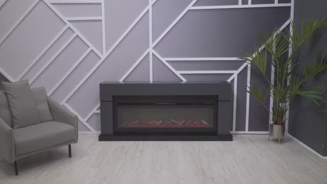 Видеообзор: Каминокомплект Lindos с очагом Vision 60 LOG LED