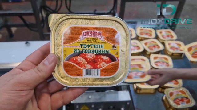 Этикетировочная линия для нанесения верхней этикетки - ИноксДрайв