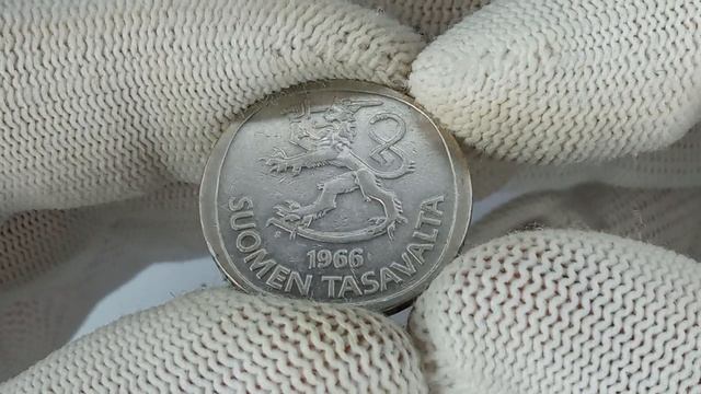 Финляндия 1 марка, 1966 года.