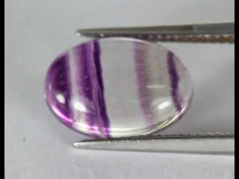 6 34 Ct Unheated Oval Cab Natural Gem Multi Color Fluorite from Brazil eBay