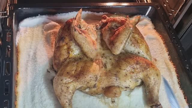 Самый простой и недорогой способ приготовления _Курица на соли
