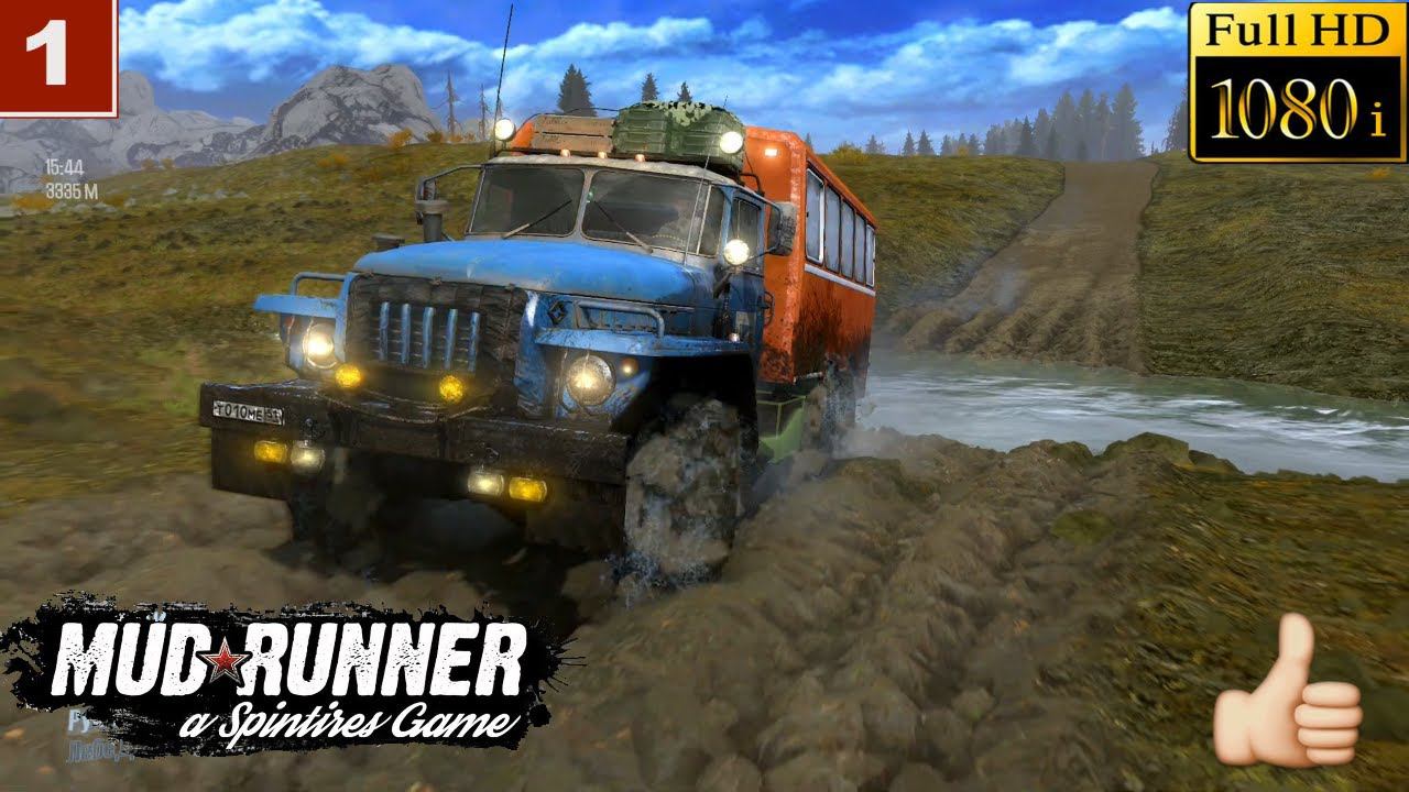 Spintires: MudRunner Gameplay Урал 4320 Разведка Карта «Новая Земля»