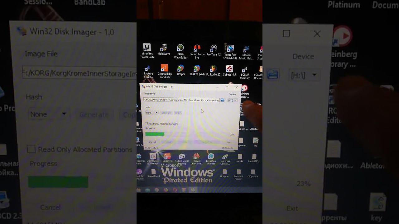 Как записать флешку с образом для Korg Krome 61