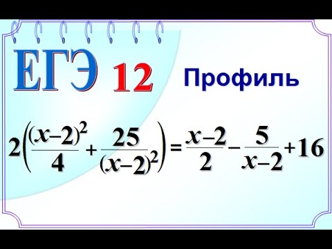 ЕГЭ профиль. Задание 12. Дробно рациональное уравнение. Метод замены
