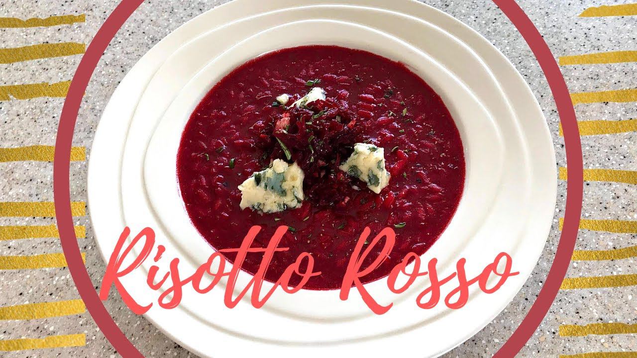 Risotto Rosso. Basic principles of risotto cooking.