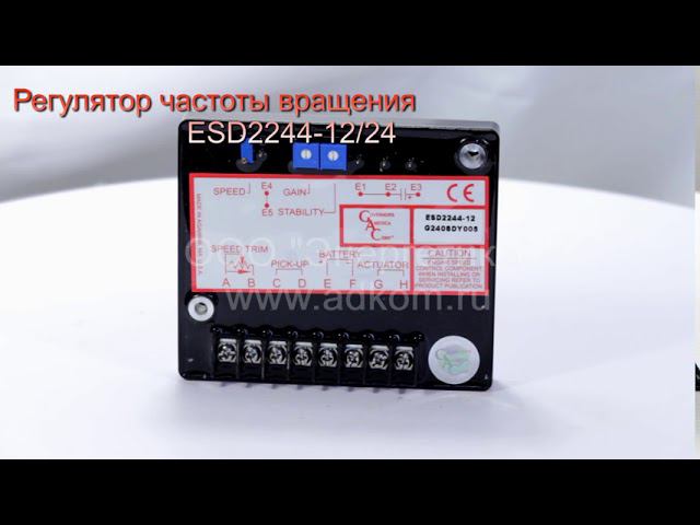 ESD2244-12, ESD2244-24 GAC регулятор частоты вращения