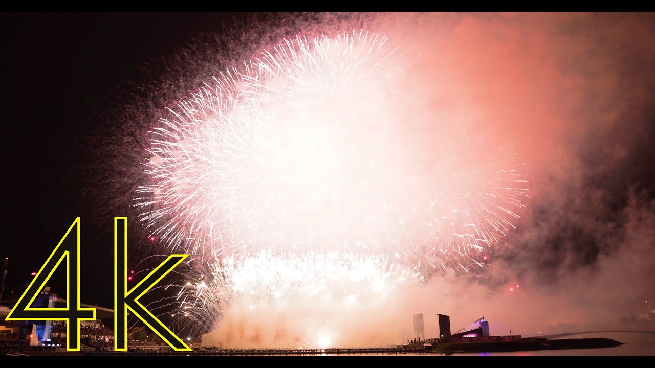 Фейерверк на закрытии фестиваля КРУГ СВЕТА (#4К, Хороший звук)