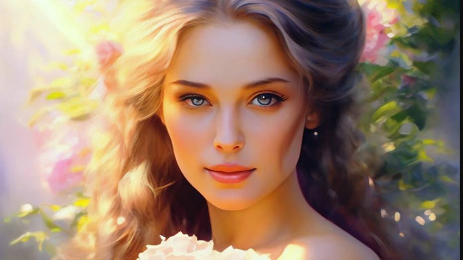 Красотка робкая такая. -Л. Кичигина и Нейросеть.