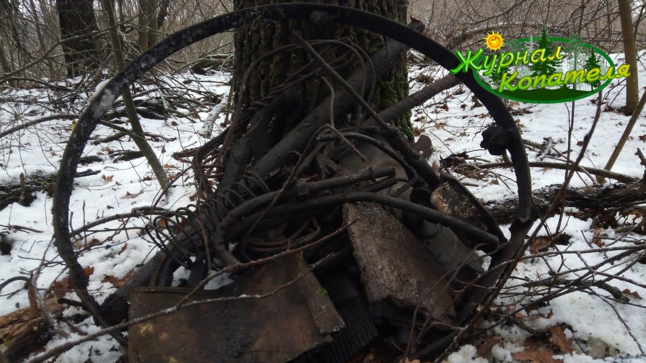 ЗДЕСЬ НАЧИНАЛАСЬ МОЯ ИСТОРИЯ МЕТАЛЛОКОПА! Коп металлолома в лесу