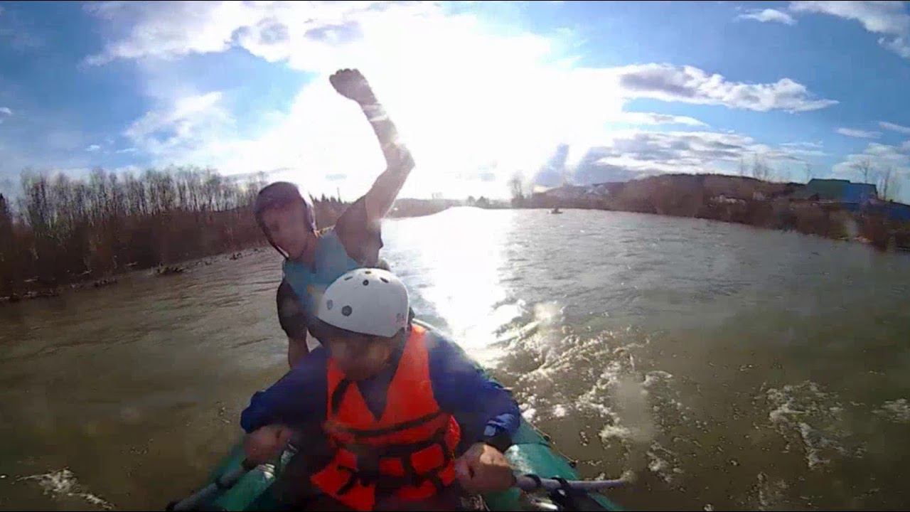 VR 360 video. Гопота на сплаве в резиновой лодке. Река Назас. Крутить - смотреть в стороны.