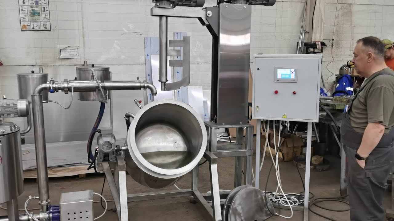 Установка для производства нуги, туррона, сладостей с цельными орехами